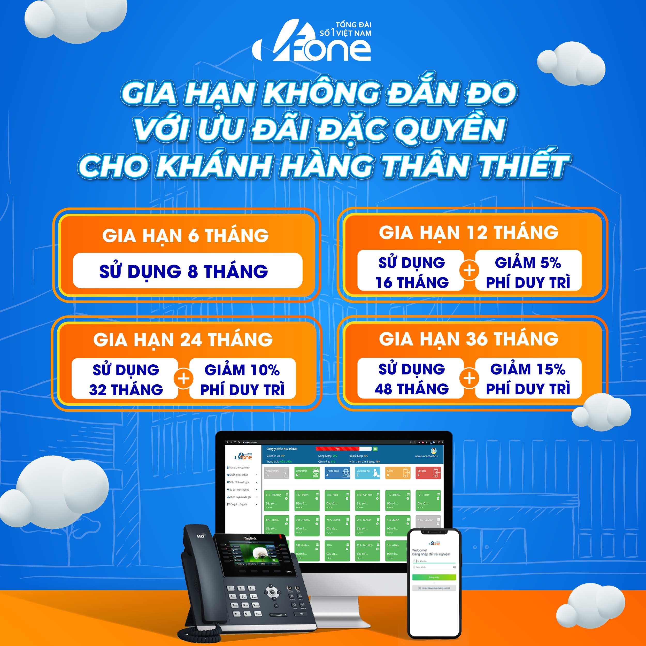 [KHUYẾN MÃI] CHƯƠNG TRÌNH TRI ÂN KHÁCH HÀNG CŨ KHI GIA HẠN DỊCH VỤ TỔNG ...